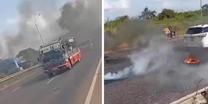 Section of Thika Road Closed as Protest Erupts